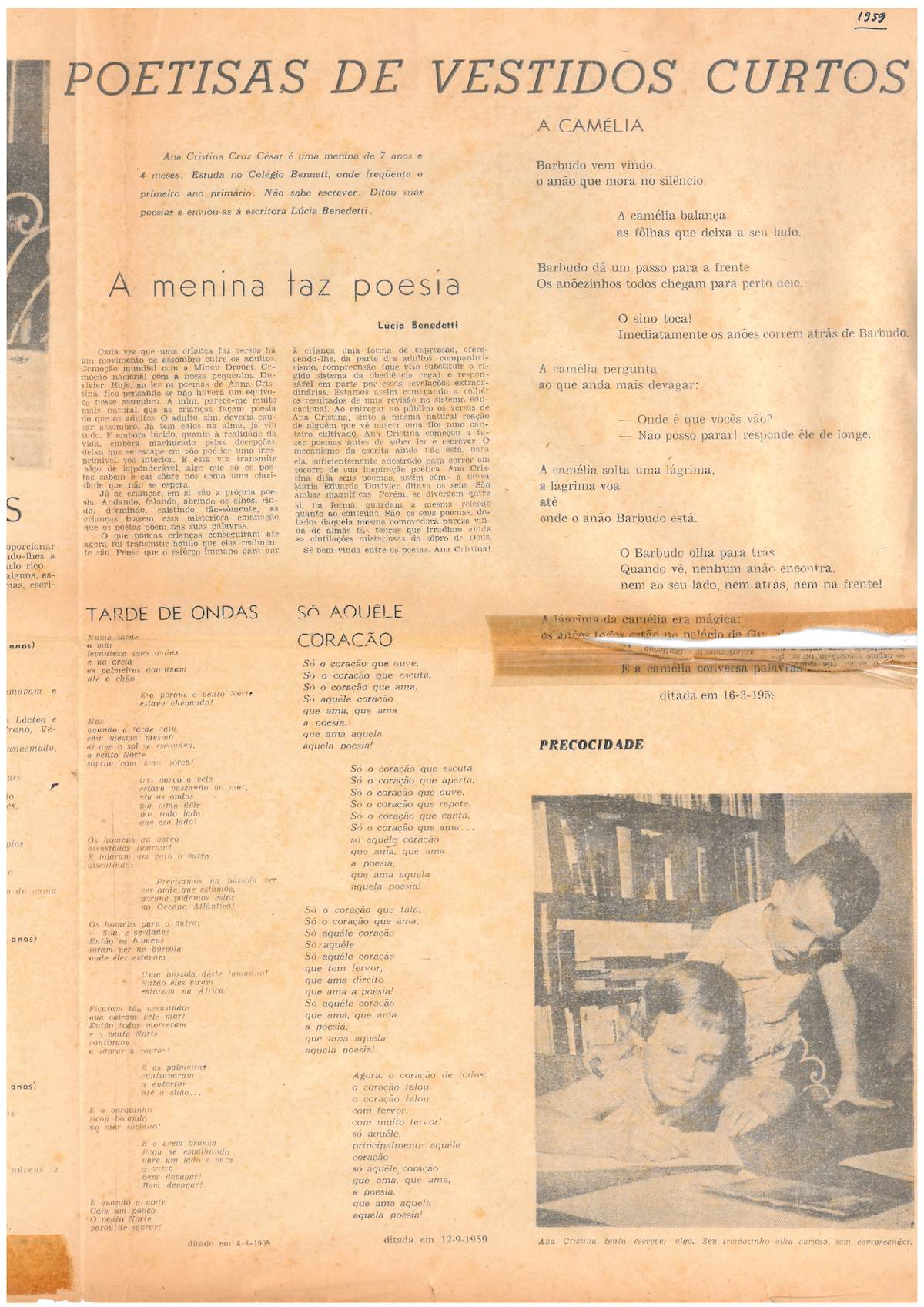 Caderno de memorialista: Ana Cristina Cesar - Instituto Moreira Salles